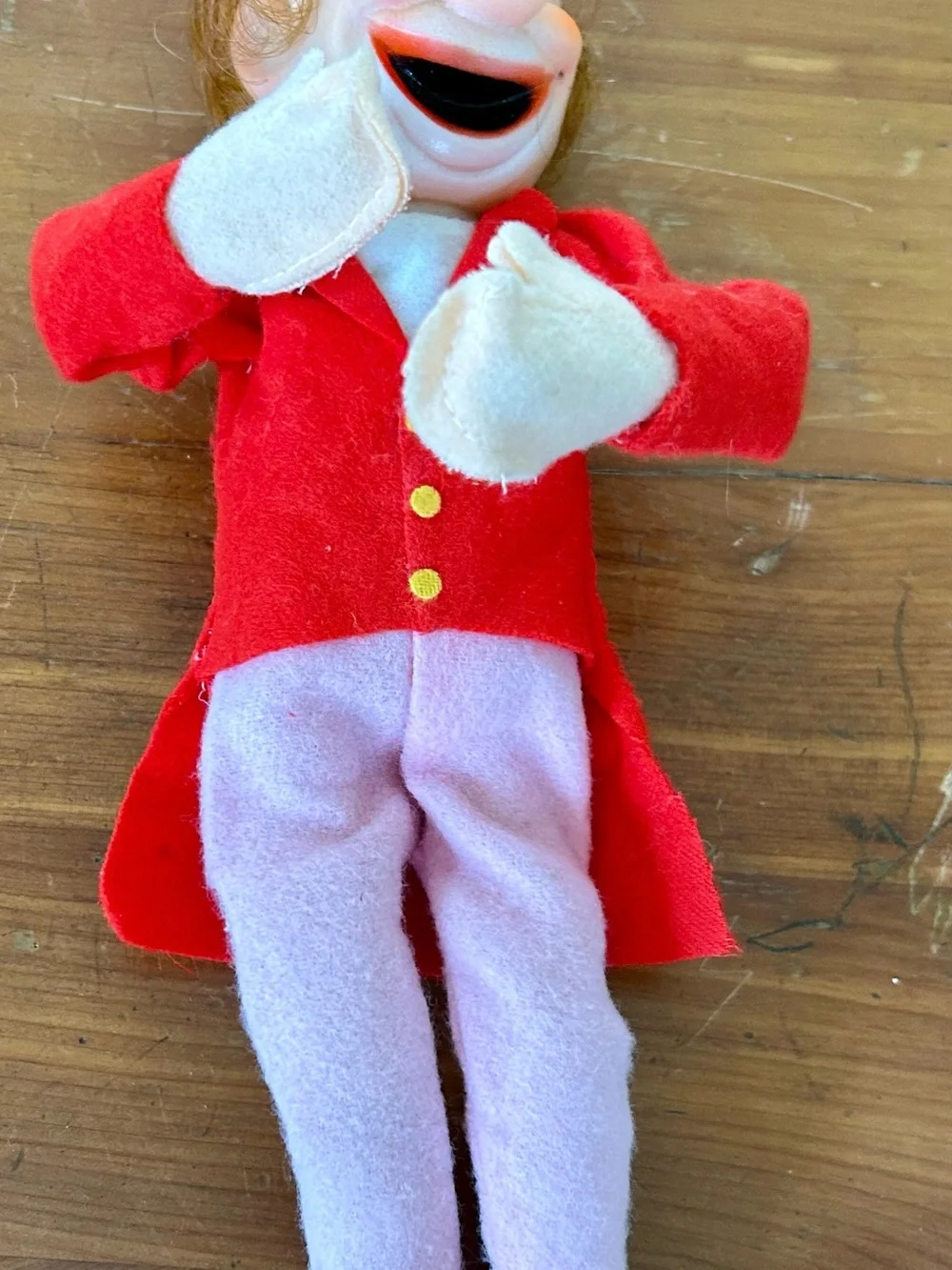 Japan | Toys | 95s1960s Bendable Laughing Clown In Red And Pink Suit ...